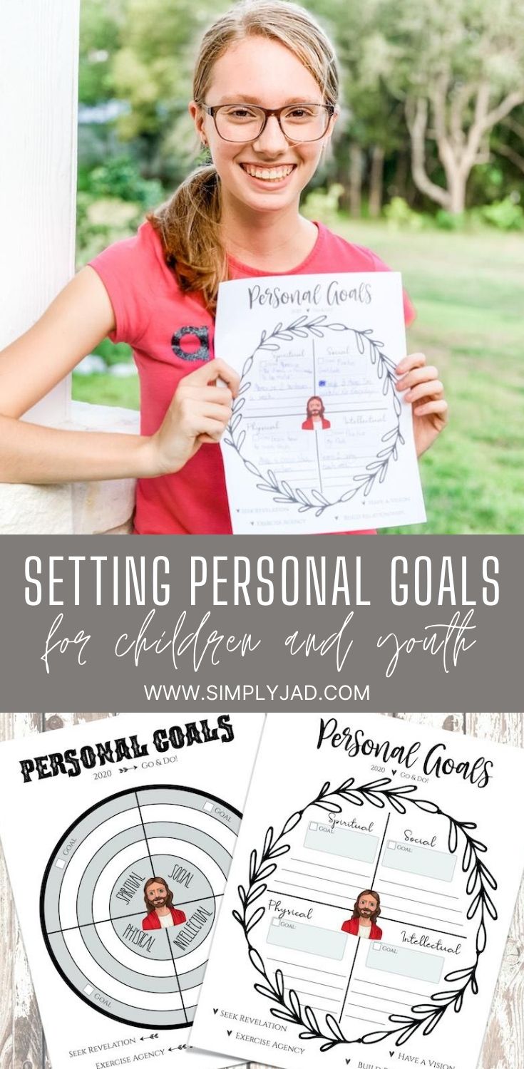 Personal Goals for Children and Youth-Plus Free Printable! - Simply JAD